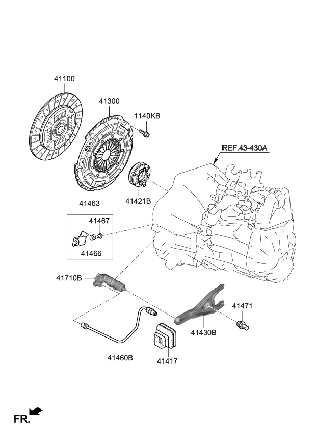 2019 Kia Forte Clutch & Release Fork - Kia Parts Now