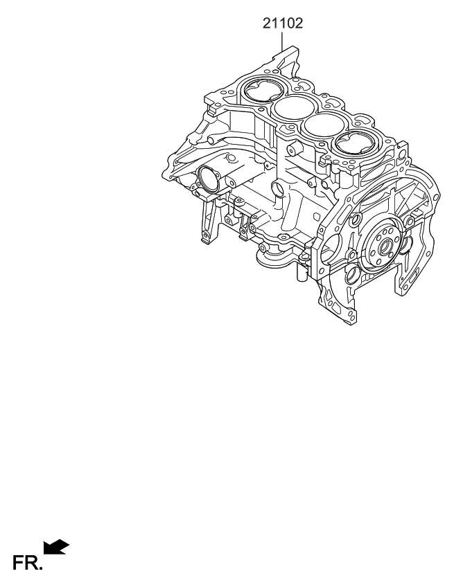 2019 Kia Forte Short Engine Assy - Kia Parts Now