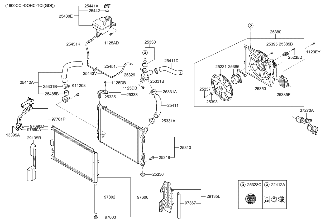 29134A7000 - Genuine Kia GUARD-AIR, RH
