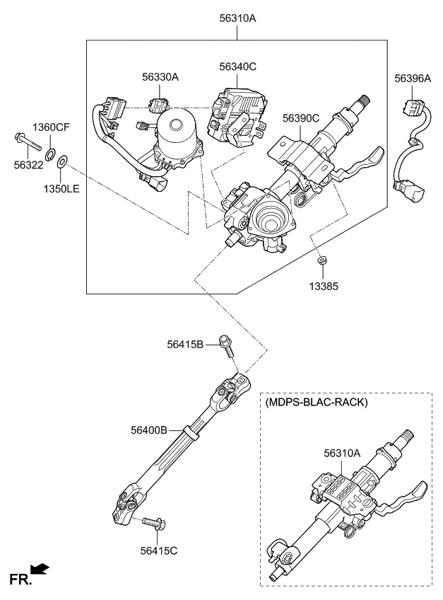 2016 Kia Optima Steering Column & Shaft - Kia Parts Now