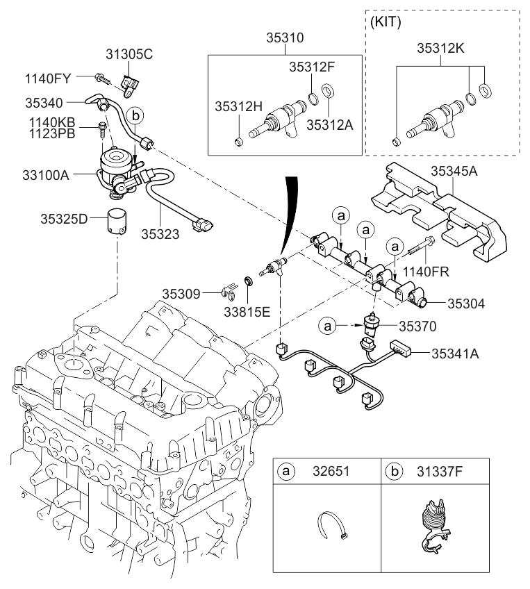 2014 Kia Optima Korean made Throttle Body & Injector
