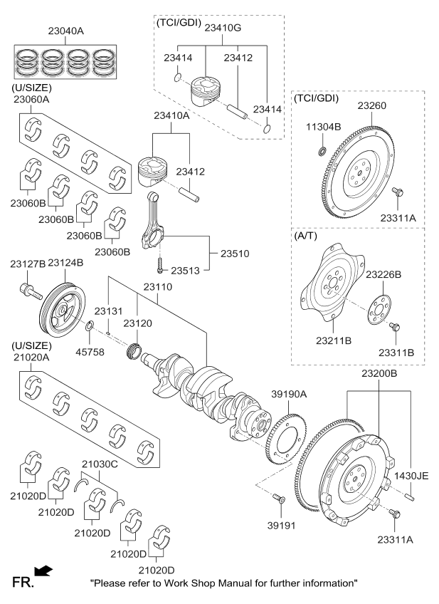 231212B710 - Genuine Kia SPROCKET-CRANKSHAFT