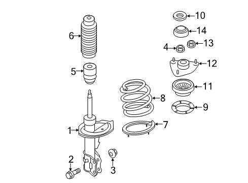 546103S000DS Genuine Kia Insulator Assembly-Strut