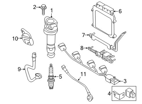 1885510060 Genuine Kia Spark Plug Assembly