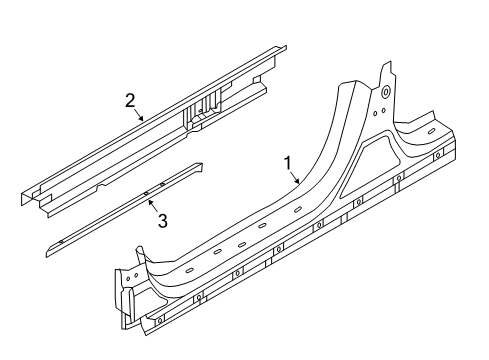 87752D4000 Genuine Kia MOULDING Assembly-Side S