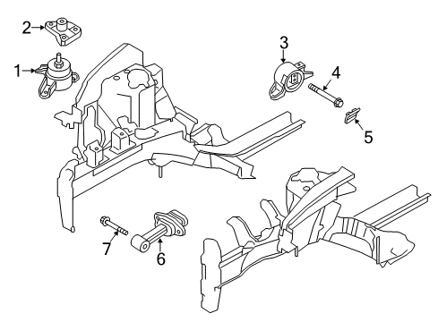 21825B0100 Genuine Kia Bracket-Support Engine Mounting