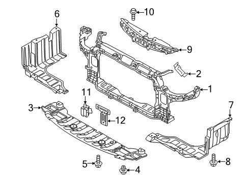86356B0000 Genuine Kia GARNISH Assembly-Radiator Grille