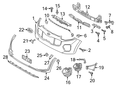 86565D9060 Genuine Kia Skid Plate-Front Bumper