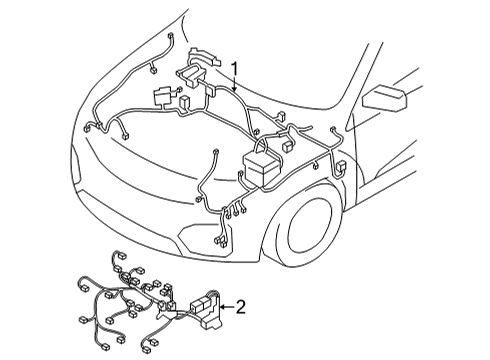 91210R5300 Genuine Kia Wiring Assembly-FRT