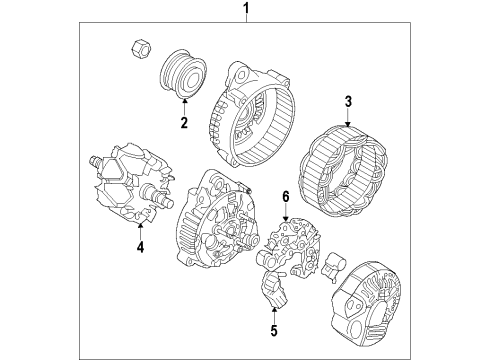 373602G100 Genuine Kia Rectifier Assembly-Generator