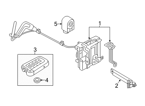 95420A5300 Genuine Kia Antenna-SMARTKEY