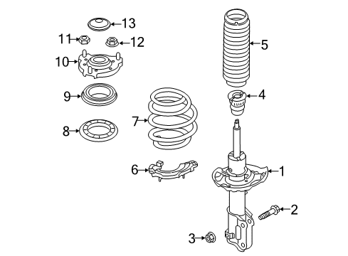 54610F2000 Genuine Kia INSULATOR Assembly-STRUT