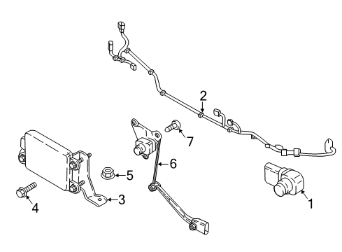 91885J5010 Genuine Kia Front Bumper Wiring Harness