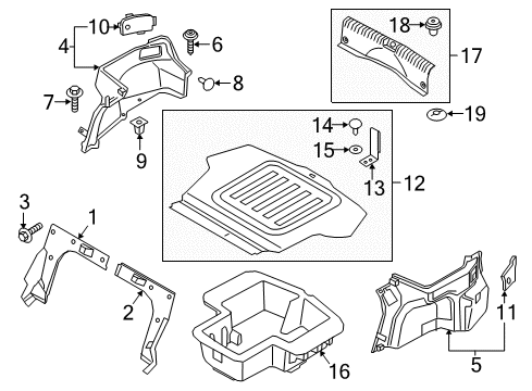 85770D4000WK Genuine Kia Trim-Transverse Rear