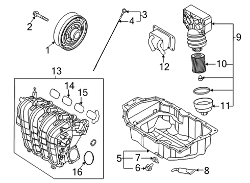 231242S010 Genuine Kia PULLEY-DAMPER