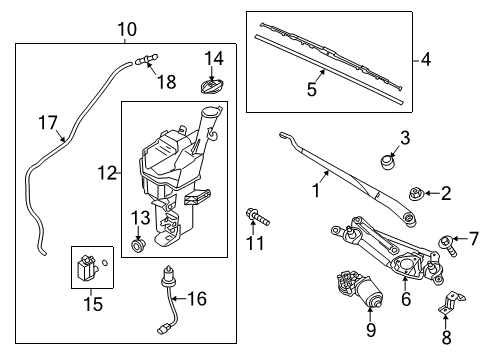 98610B0100 Genuine Kia Reservoir & Pump Assembly