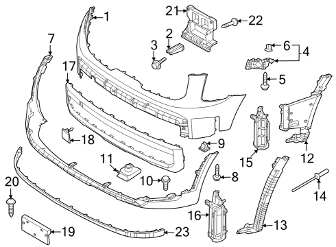 86593S9750 Genuine Kia MOULDING-FRONT BUMPE