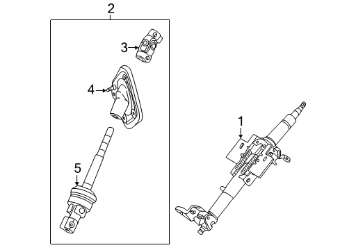 0K72A32860 Genuine Kia Joint Assembly-Steering