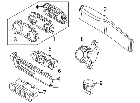 94001R0140 Genuine Kia CLUSTER ASSY-INSTRUM
