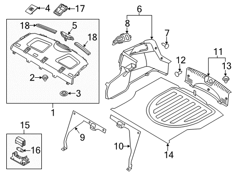 85770B0000WK Genuine Kia Trim Assembly-Rear Transverse
