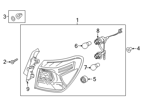 92402H9300 Genuine Kia Lamp Assembly-Rear Comb