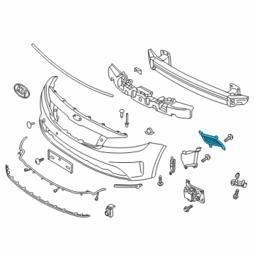 86563B0000 - Genuine Kia COVER-BLANKING FRONT FOG