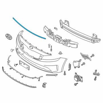 86357B0000 - Genuine Kia STRIP ASSEMBLY-FRONT BUMPER