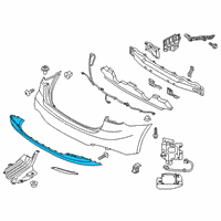 86695B0000 Genuine Kia Cover-Rear Bumper,Center