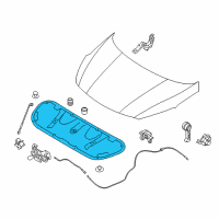 81125B0000 Genuine Kia Pad-Hood Insulating