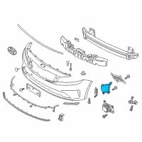 86575B0000 Genuine Kia Air Duct-Front Bumper,L