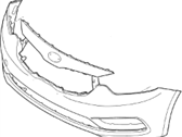 86511A7000 Genuine Kia Front Bumper Cover