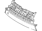 86561B2500 Genuine Kia Front Bumper Mesh, Upper