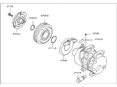 977012S500 Genuine Kia COMPRESSOR ASSEMBLY