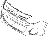 865111W500 Genuine Kia COVER-FRONT BUMPER