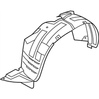 868101U000 - Genuine Kia GUARD ASSEMBLY-FRONT WHEEL