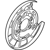 582512K500 - Genuine Kia PLATE ASSEMBLY-REAR BRAKE