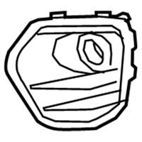 86522D9700 - Genuine Kia COVER-FRONT BUMPER FOG