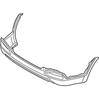 86610C6050 - Genuine Kia COVER-REAR BUMPER LOWER
