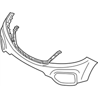 865111U000 - Genuine Kia COVER-FRONT BUMPER UPPER