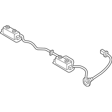 925303T000 Genuine Kia License Lamp Holder & Wiring