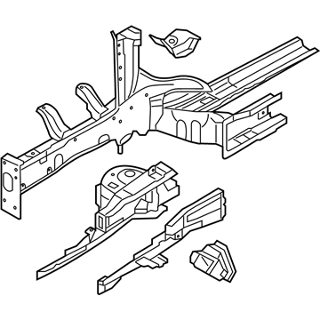 64500B2510 Genuine Kia Panel Complete-Fender