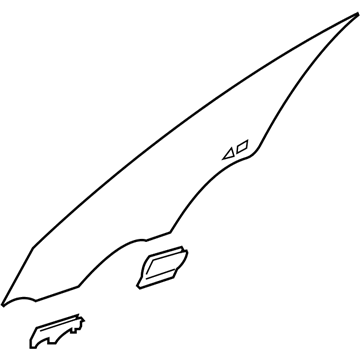 Front Door Window Regulator & Glass - 2020 Kia Stinger