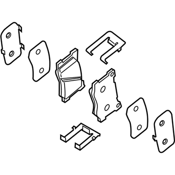 Kia Brake Pad Set - Genuine OEM | KiaPartsNow.com