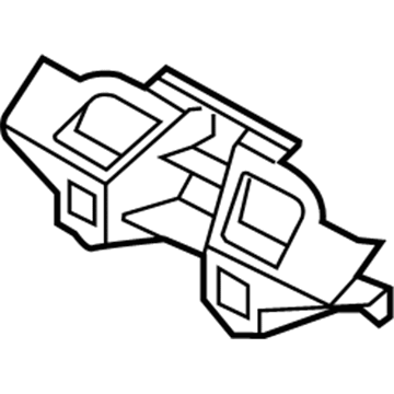 866191W200 Genuine Kia Reinforcement-Rear Bumper Upper