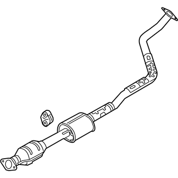 Muffler & Exhaust Pipe - 2013 Kia Rio