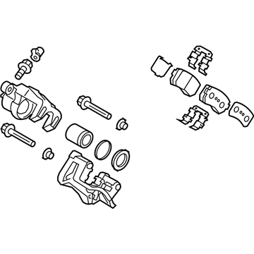 58210D3700 Genuine Kia Brake Assembly-Rear Wheel
