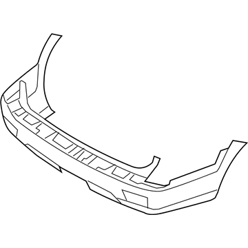 866112J020 Genuine Kia Cover-Rear Bumper