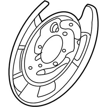 Kia Brake Backing Plate - Genuine OEM | KiaPartsNow.com