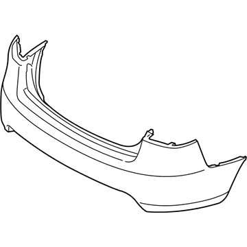 866111M000 Genuine Kia Rear Bumper Cover