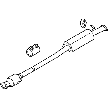 Muffler & Exhaust Pipe - 2017 Kia Sportage